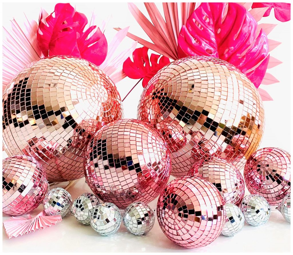 Blush Pink Disco Balls